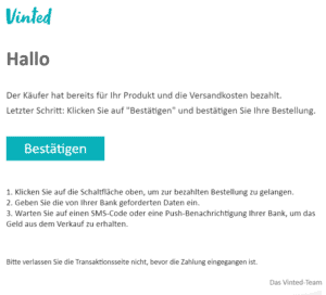 Vinted Phishing ⚠️ Fake Mails & Fake SMS [2025]